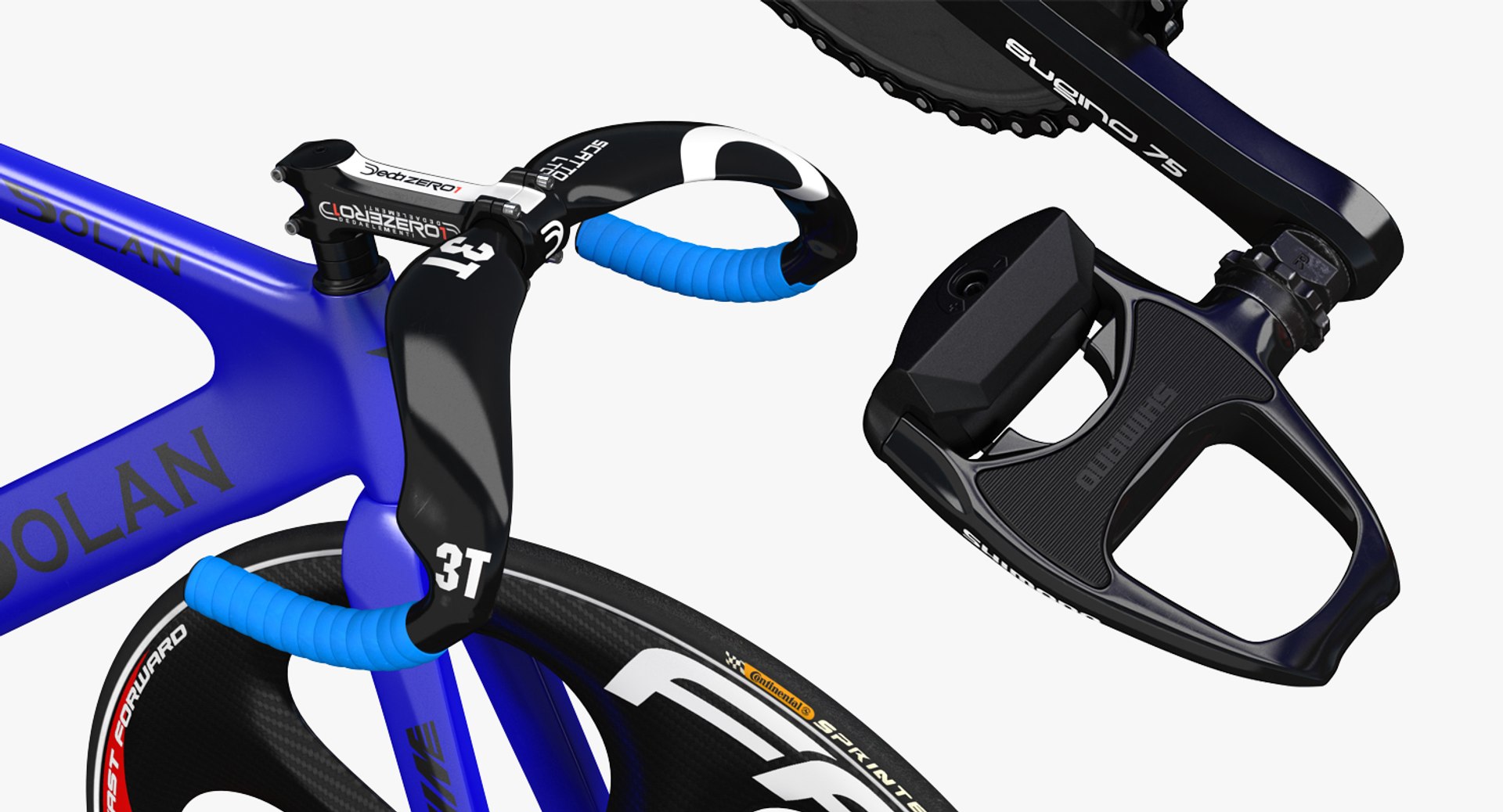 3D Blue Track Bike Dolan - TurboSquid 1328544