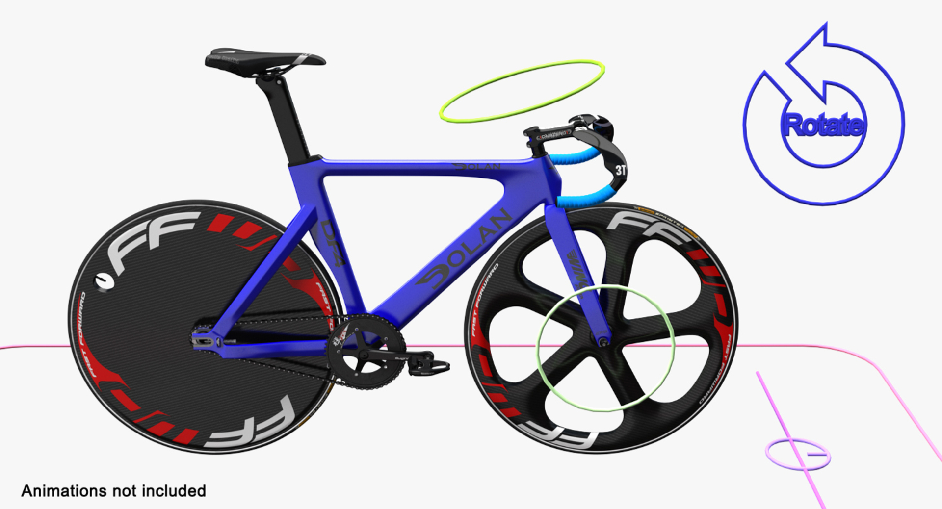 3D Blue Track Bike Dolan - TurboSquid 1328544