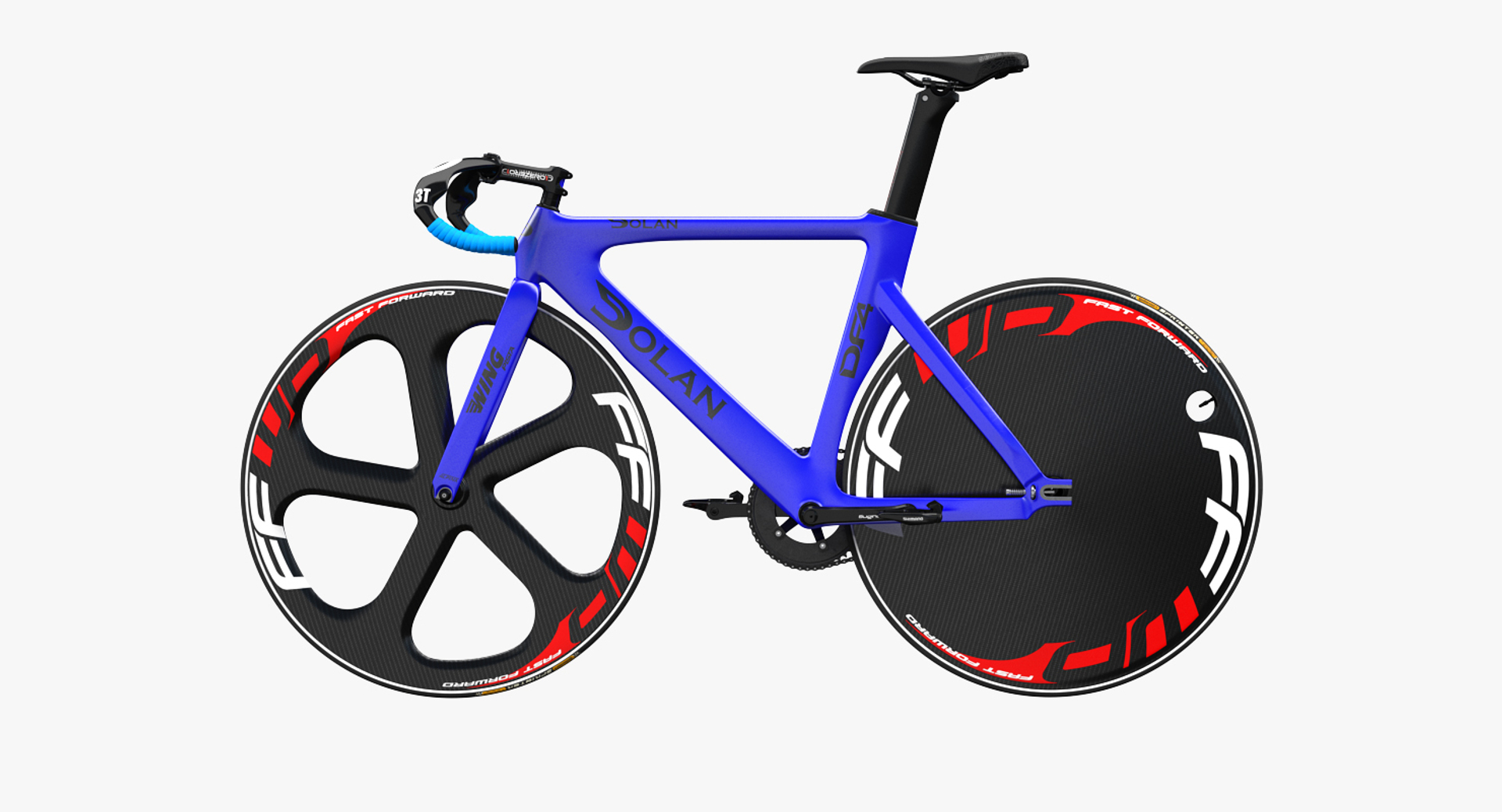 3D Blue Track Bike Dolan - TurboSquid 1328544