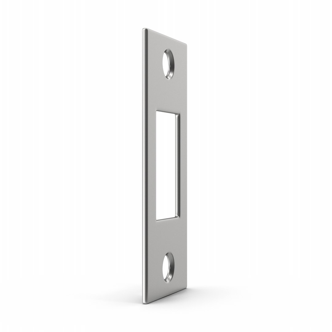 Door Lock Strike Plate 3D Model - TurboSquid 1996575
