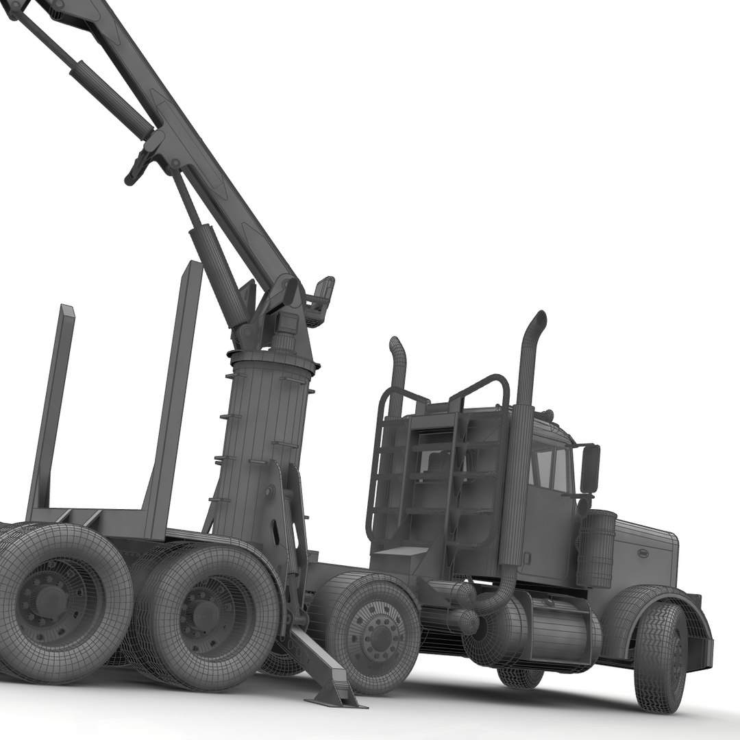 Self Loader Crane 3d Model