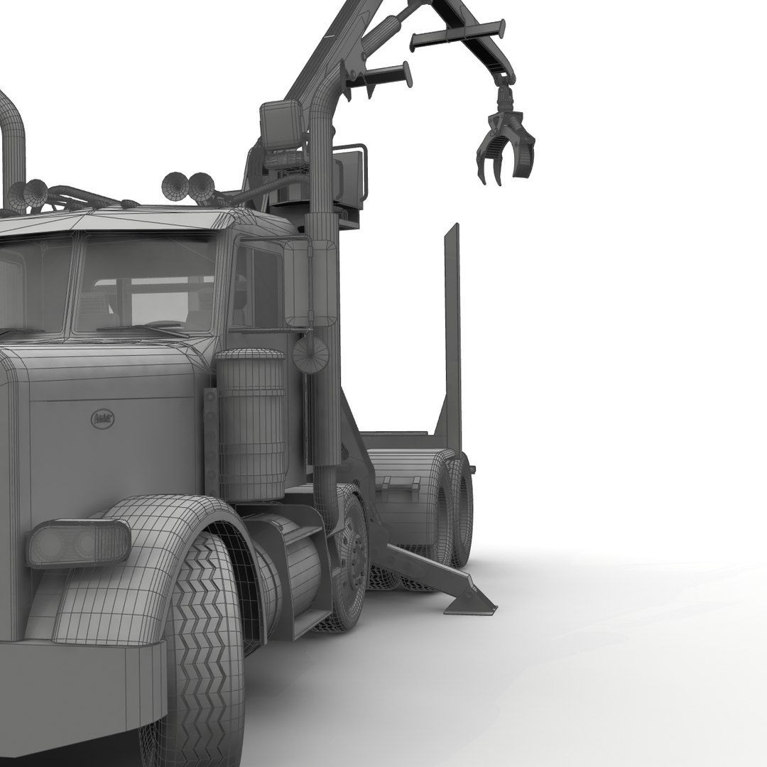 Self Loader Crane 3d Model