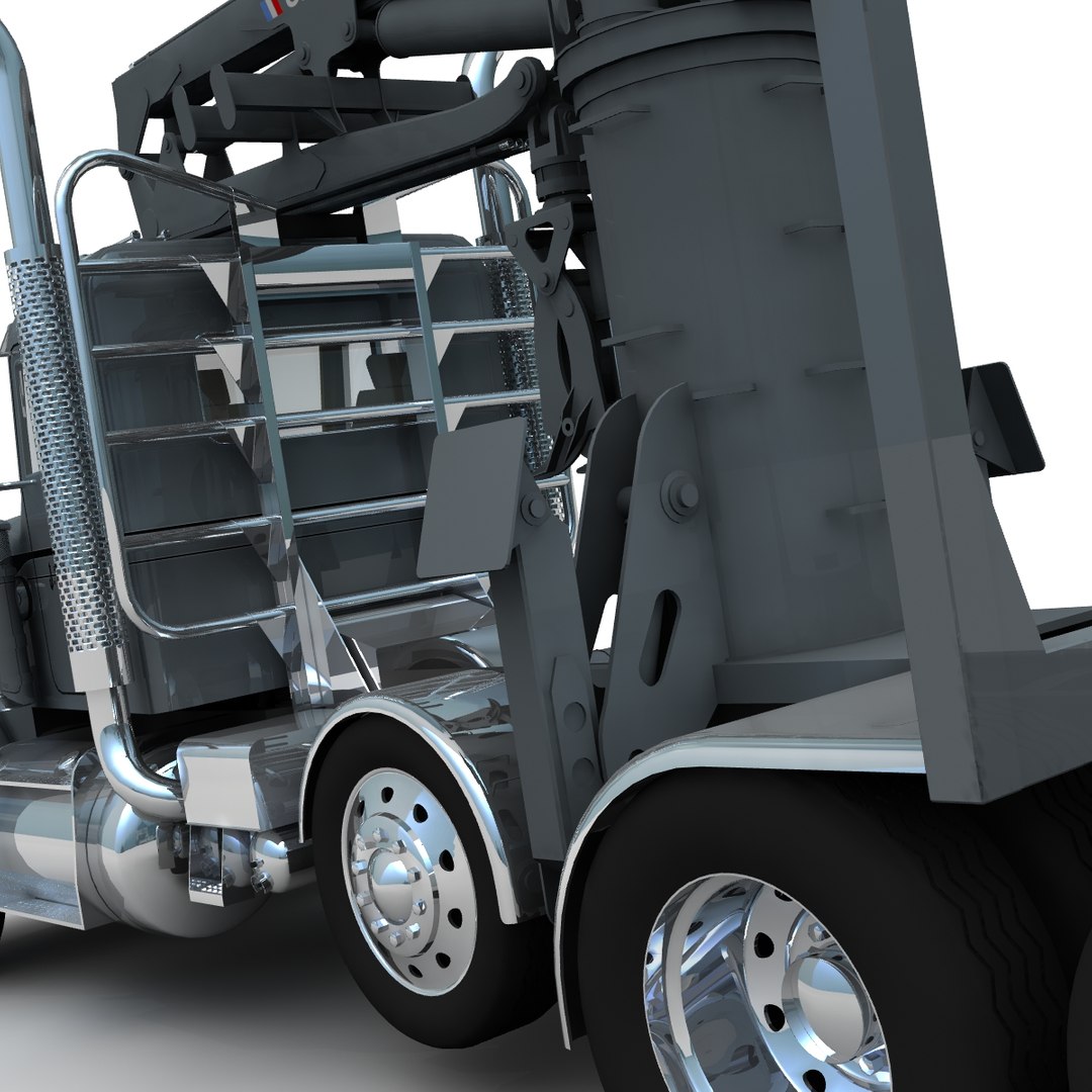 Self Loader Crane 3d Model