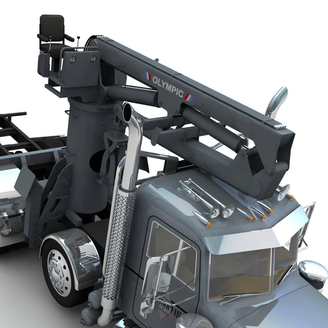 Self Loader Crane 3d Model