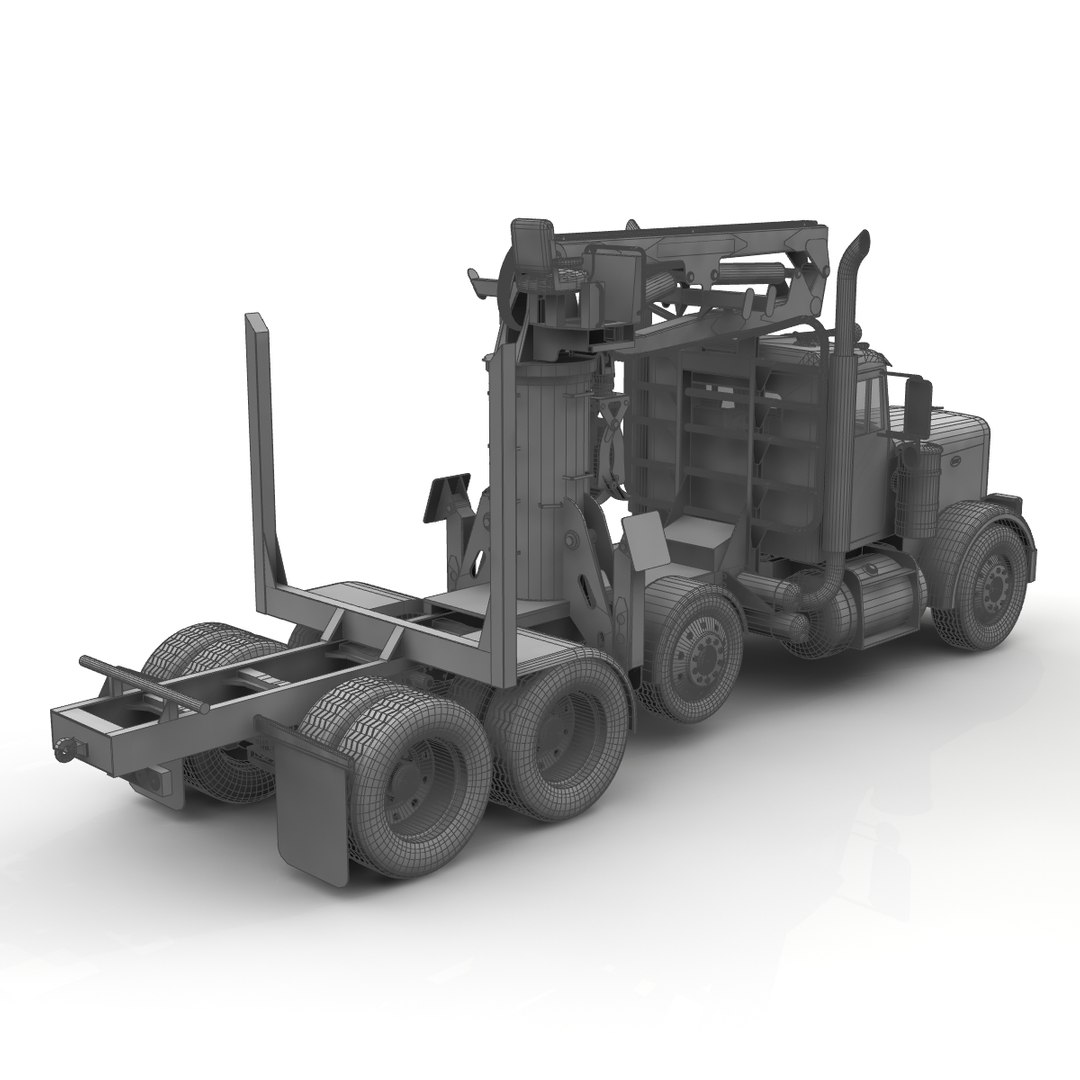 Self Loader Crane 3d Model