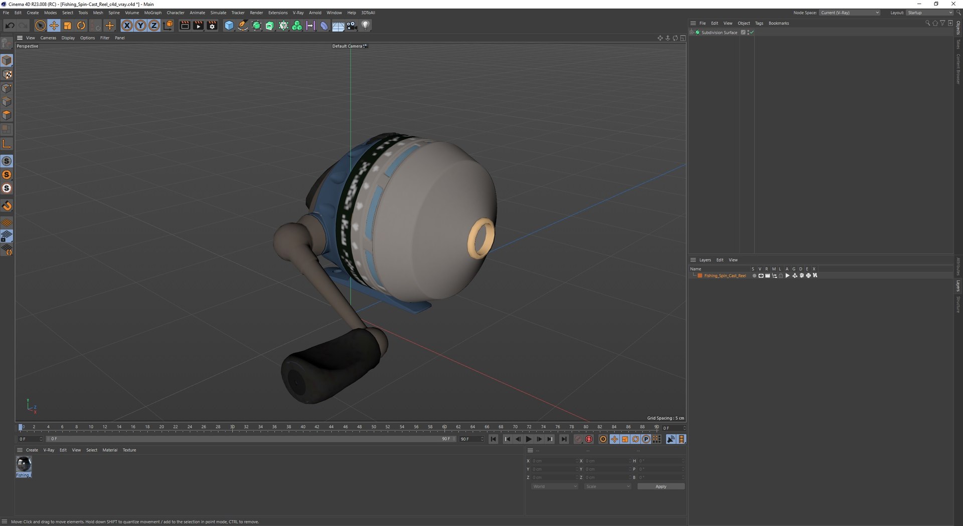 Fishing Spin-Cast Reel 3D Model - TurboSquid 2388662