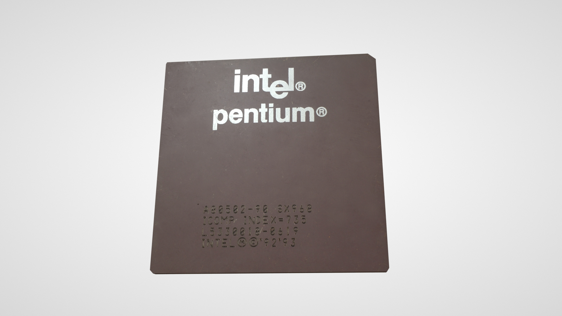 3D Model Pentium CPU - TurboSquid 1729276