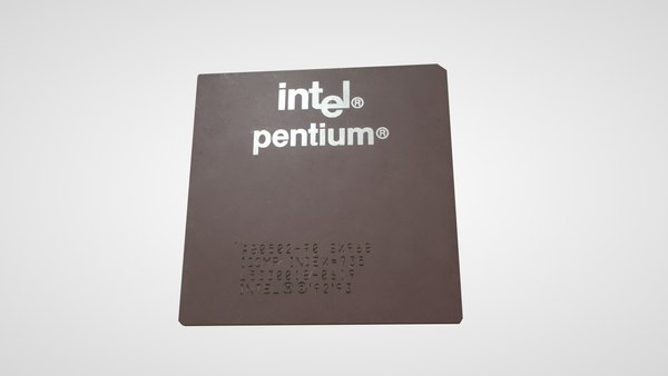 3D model Pentium CPU - TurboSquid 1729276