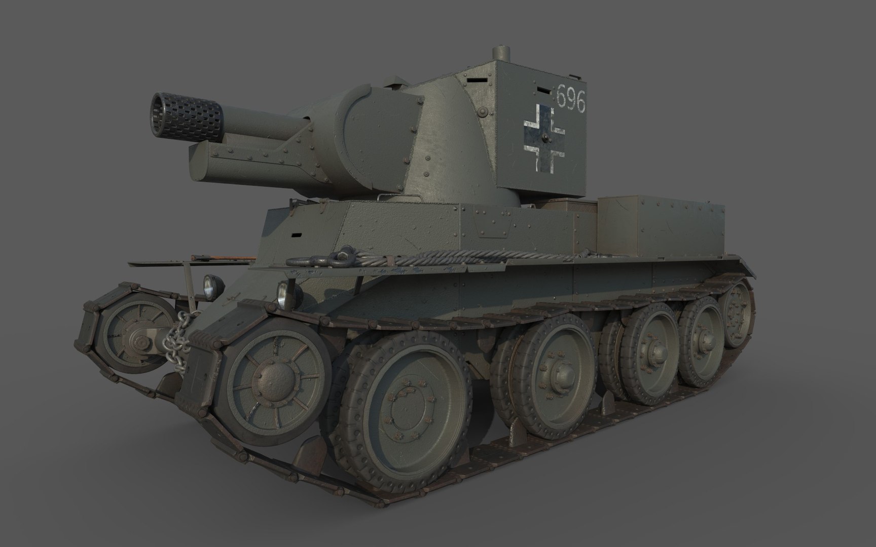 BT 42 坦克3D模型 - TurboSquid 2179725