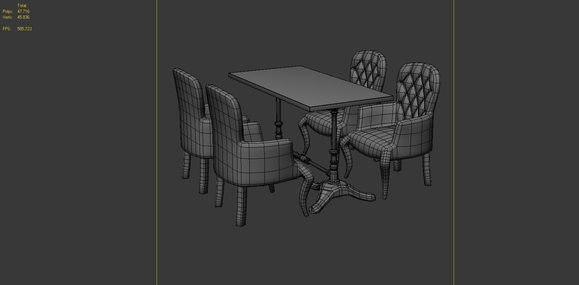 Cafe Dinner Set 3d Max