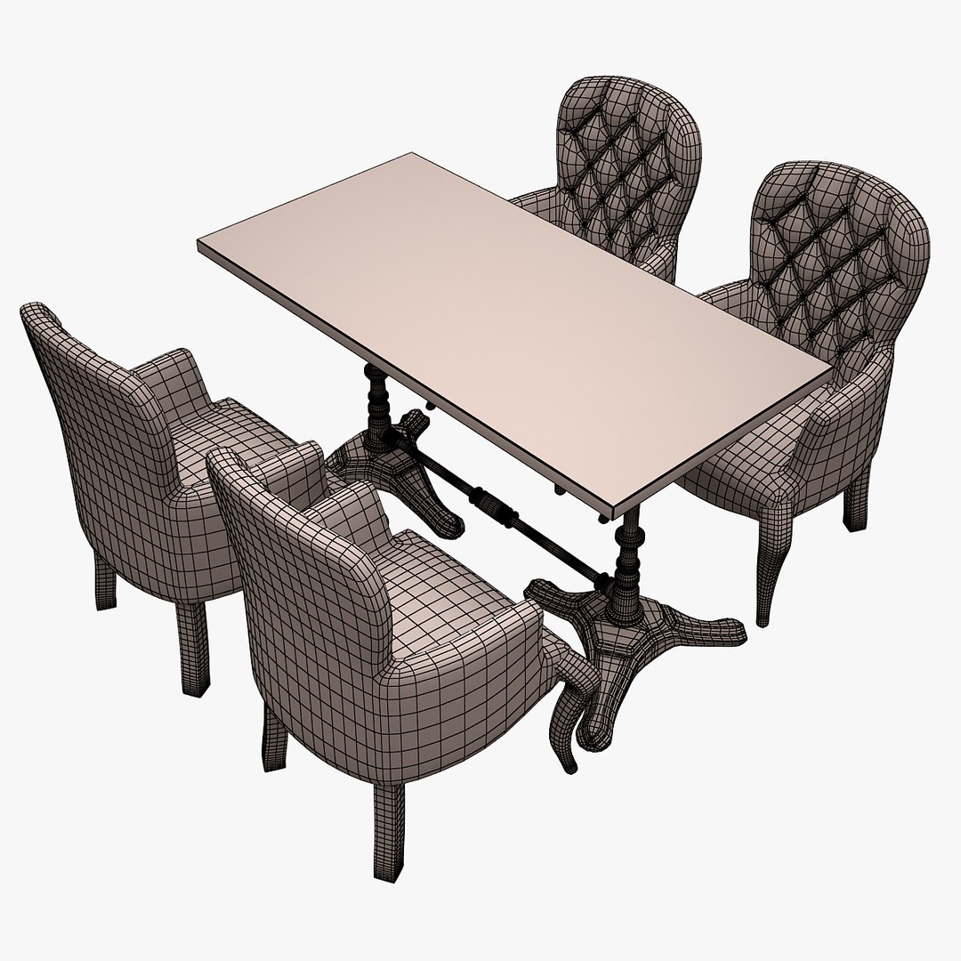 Cafe Dinner Set 3d Max