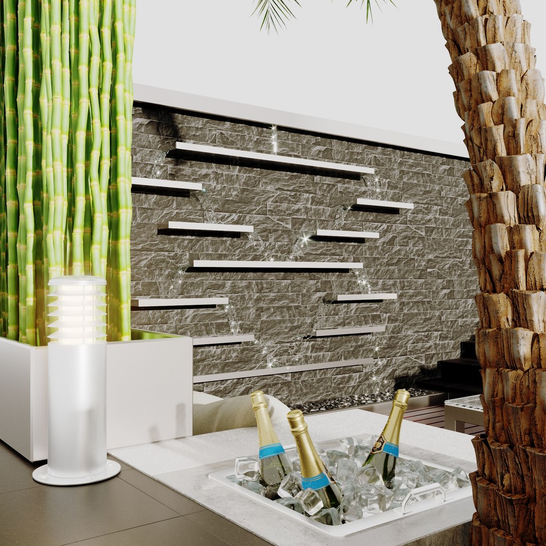 3D Contemporary Patio Model - TurboSquid 1215320