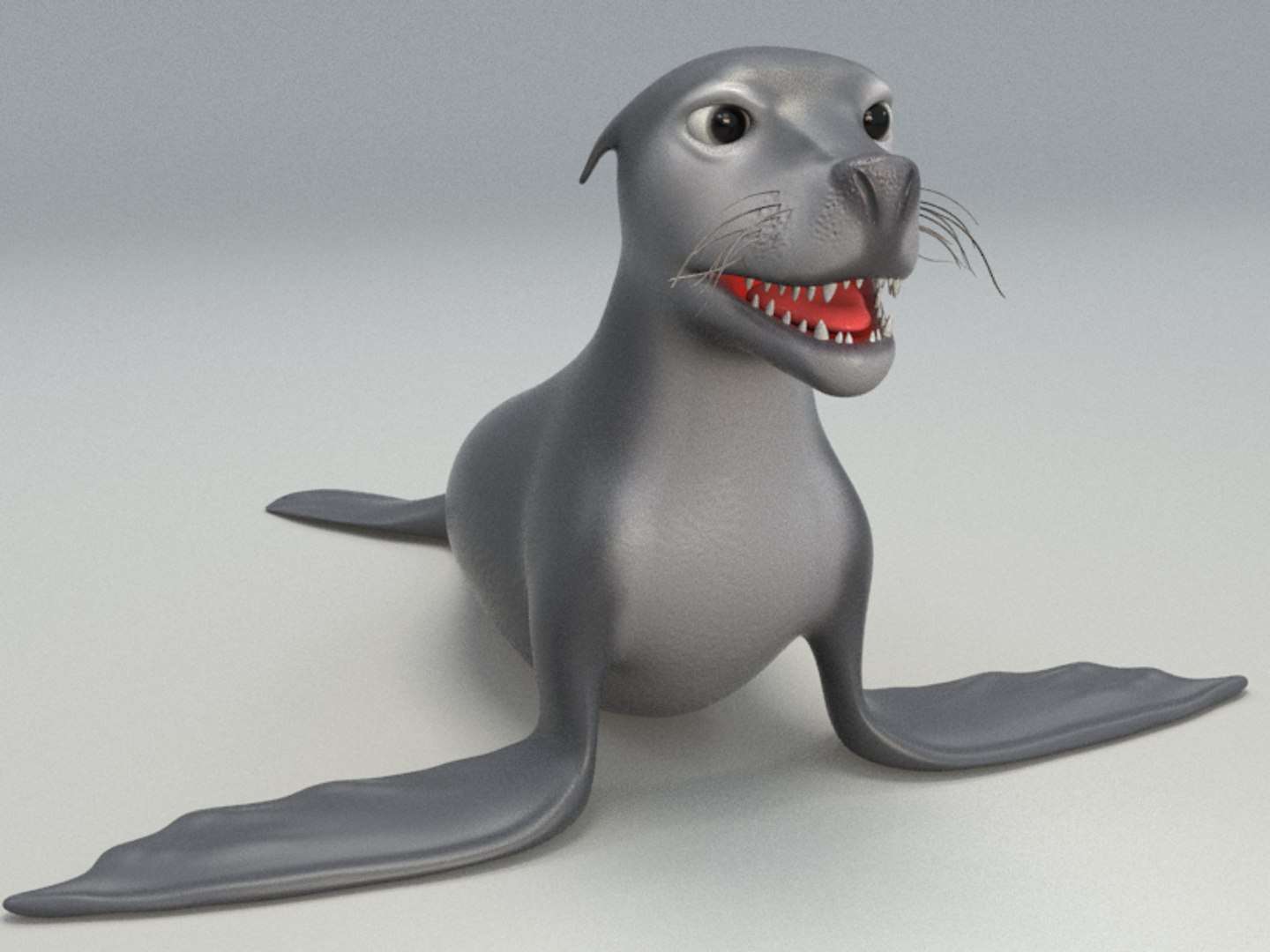 3D Model Sea Lion Cartoon - TurboSquid 1526963