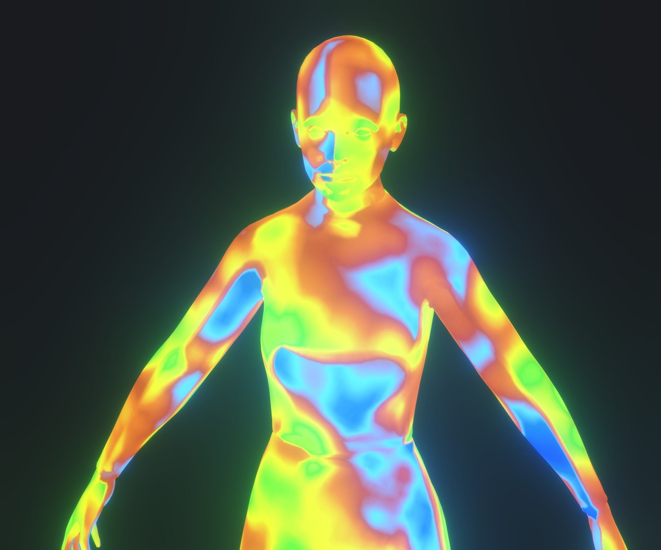 Thermal Image Heatmap Female 3D Model - TurboSquid 1694226