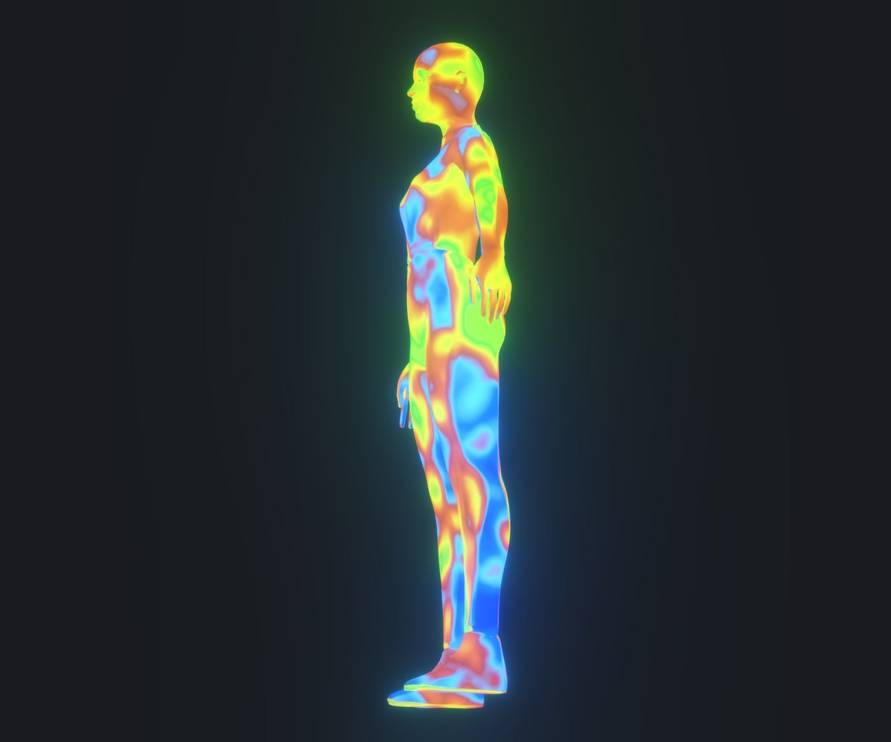 Thermal Image Heatmap Female 3D Model - TurboSquid 1694226