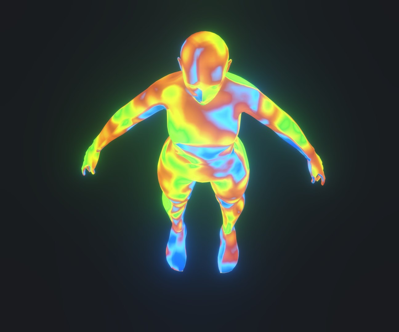 Thermal Image Heatmap Female 3D Model - TurboSquid 1694226