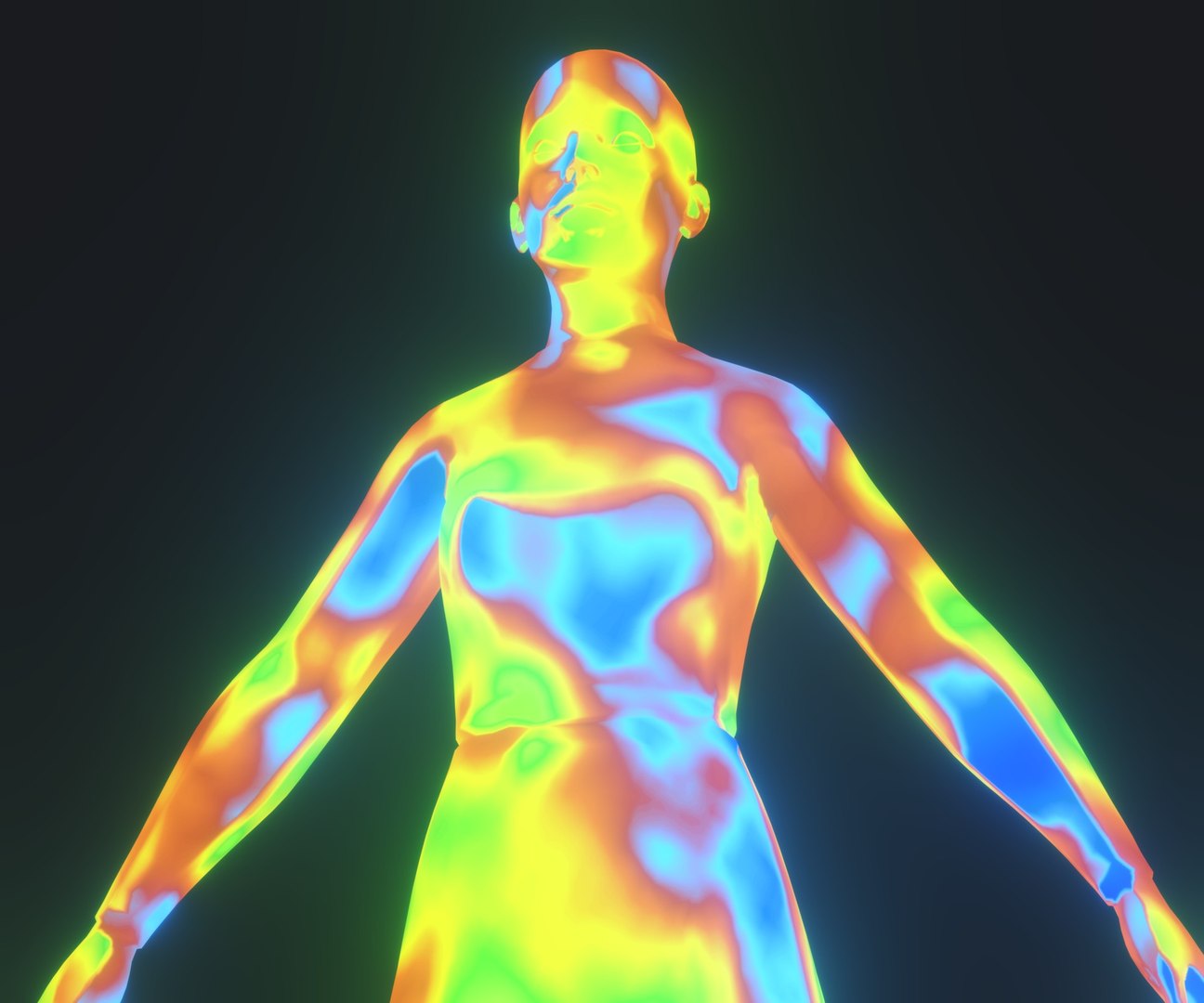 Thermal Image Heatmap Female 3D Model - TurboSquid 1694226