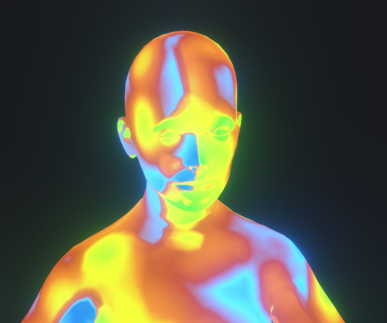 Thermal Image Heatmap Female 3D Model - TurboSquid 1694226