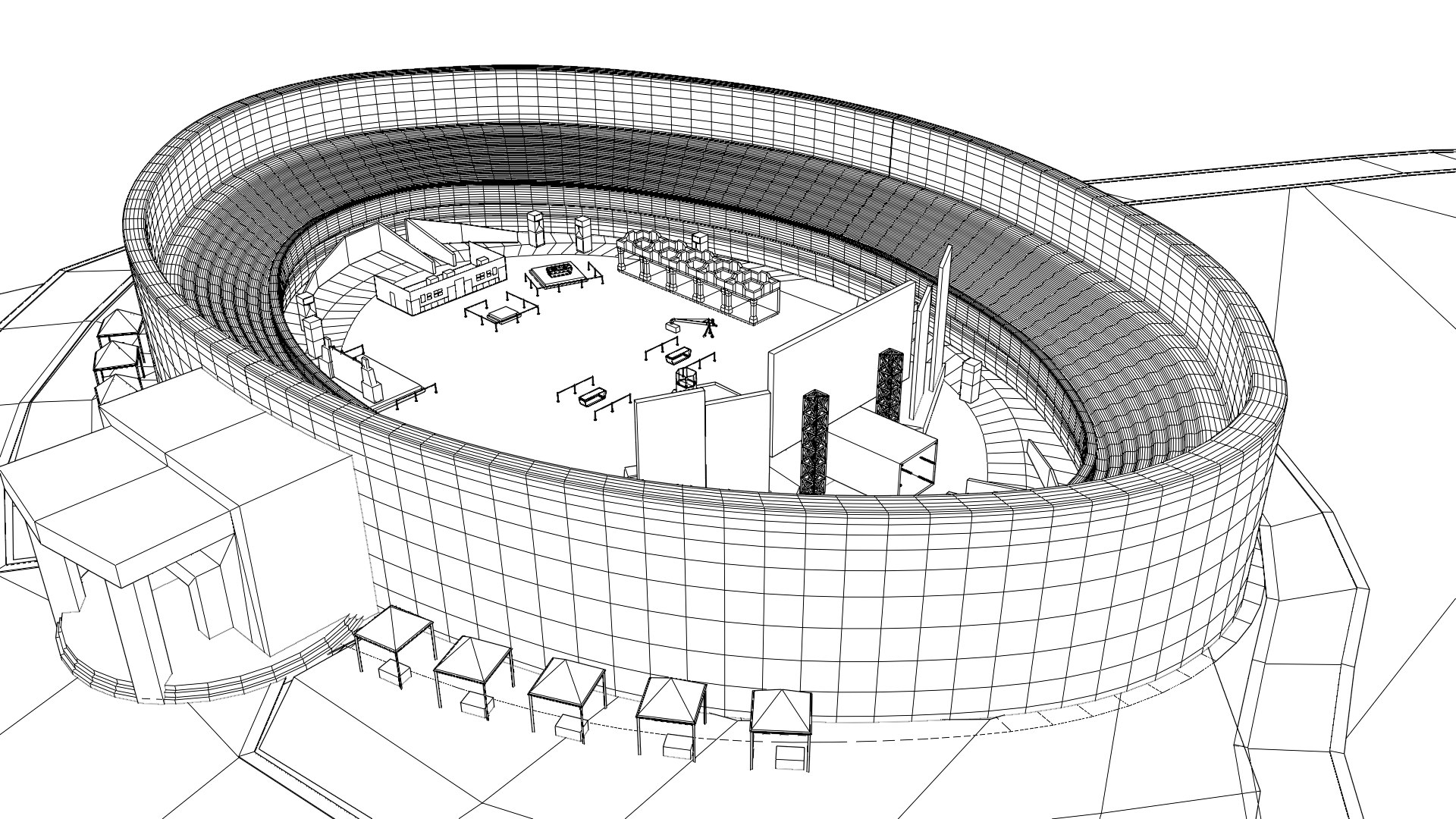 3D Event Venue Model - TurboSquid 2070617