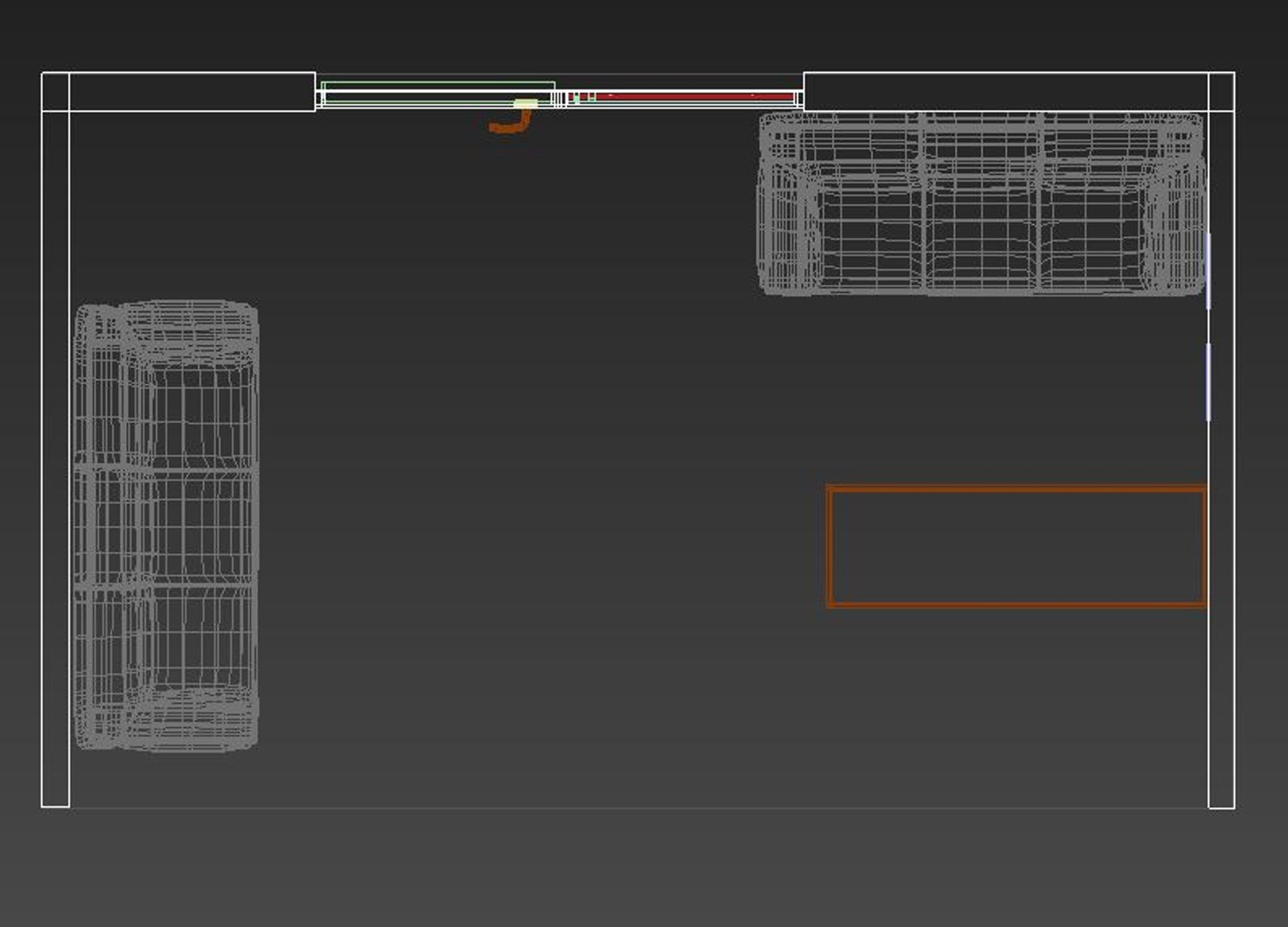 3d Casting Couch Model