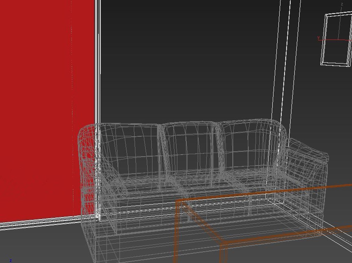 3d Casting Couch Model