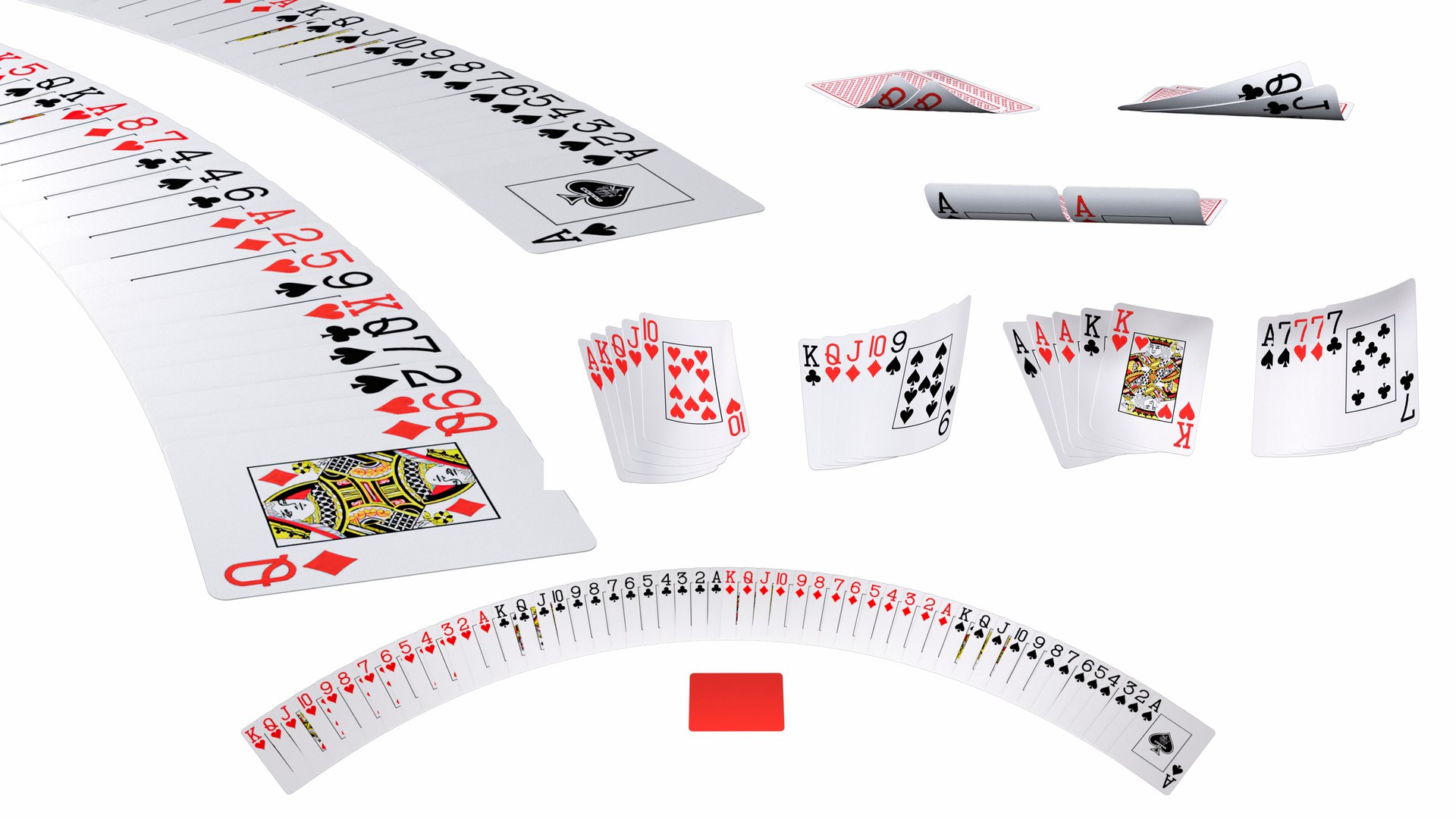 Playing Poker Cards Set 3D Model - TurboSquid 2316453