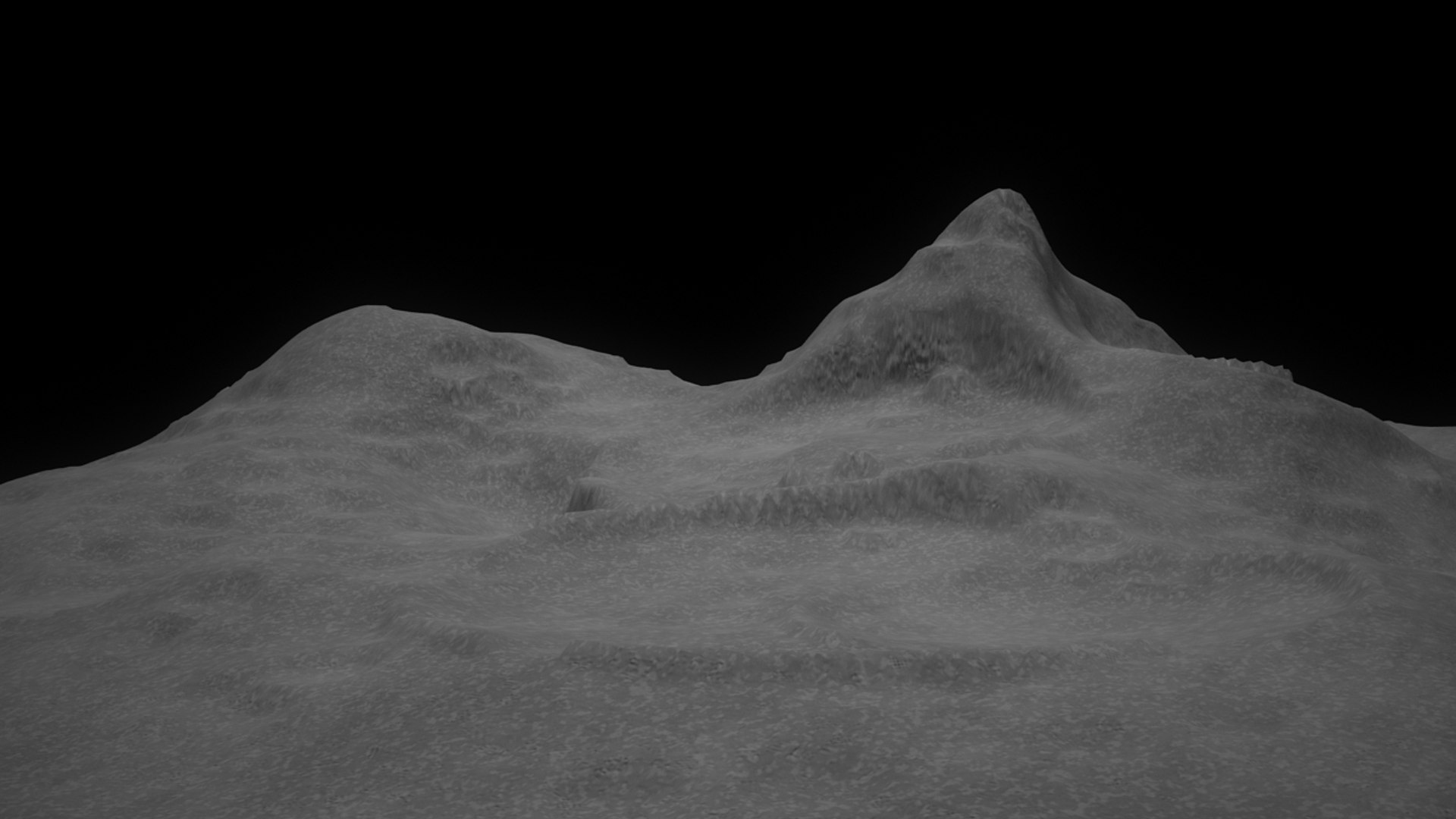 Moon Surface 3d Model