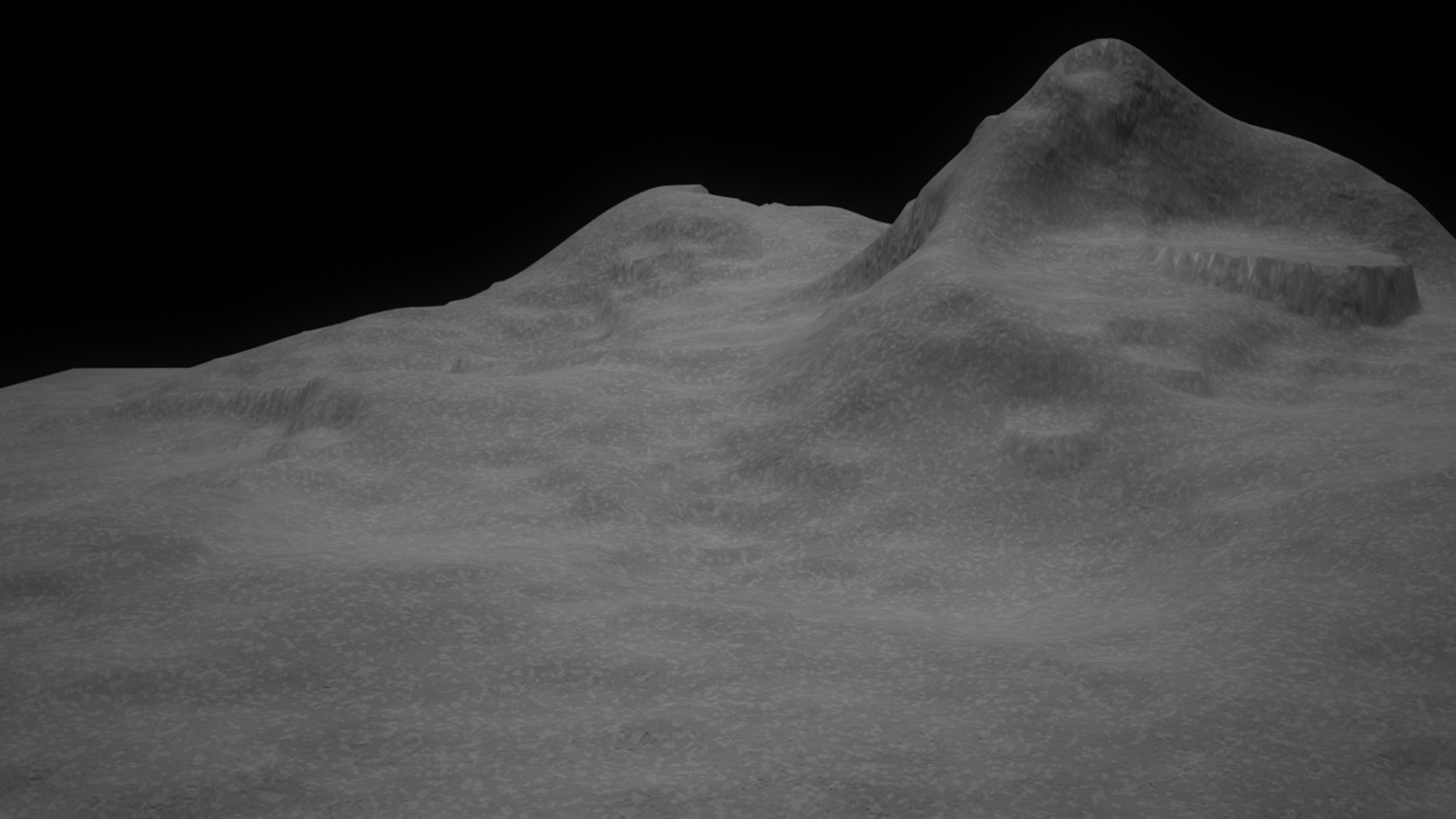 Moon Surface 3d Model