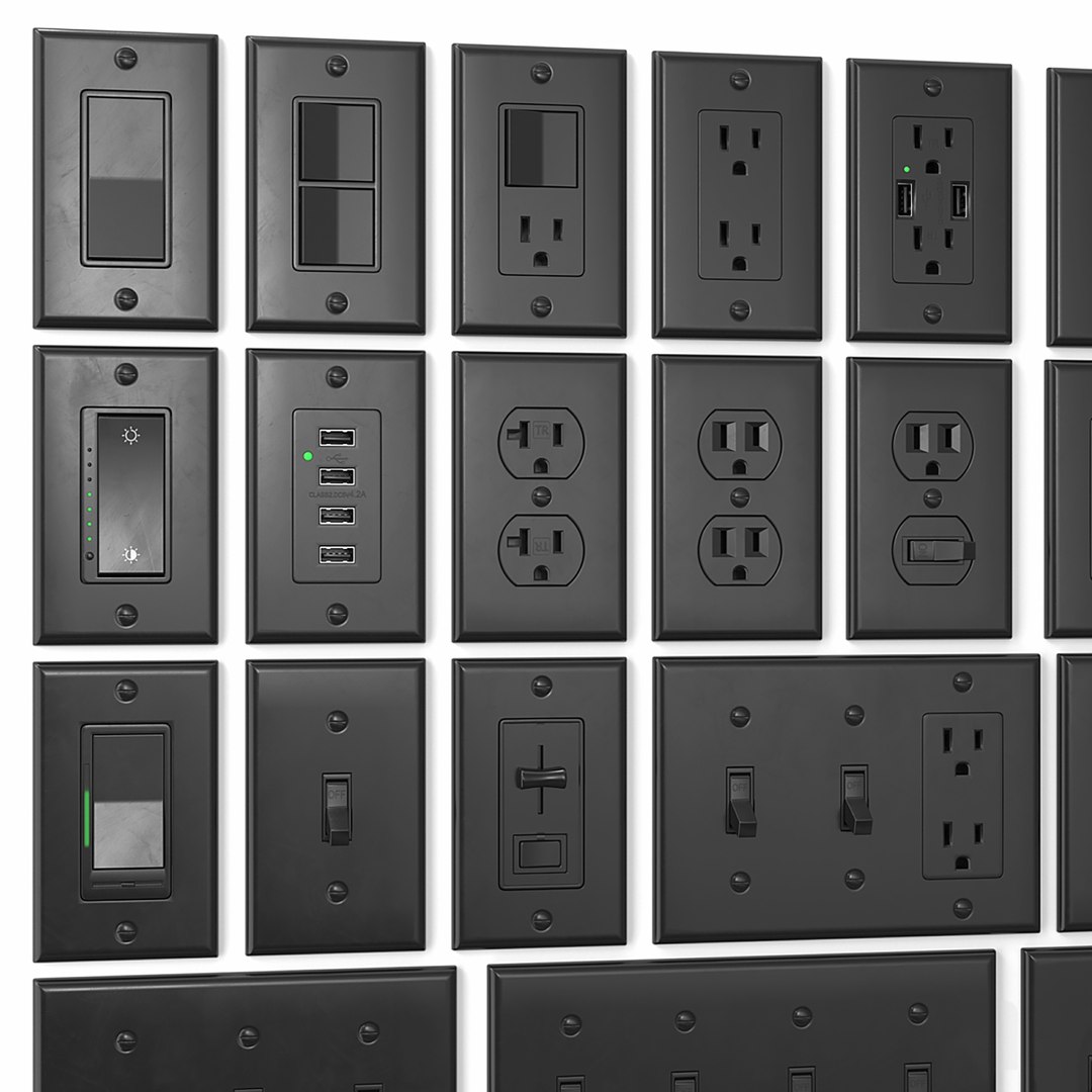 Bestten US Wall Switches And Sockets 3D Model - TurboSquid 2086559