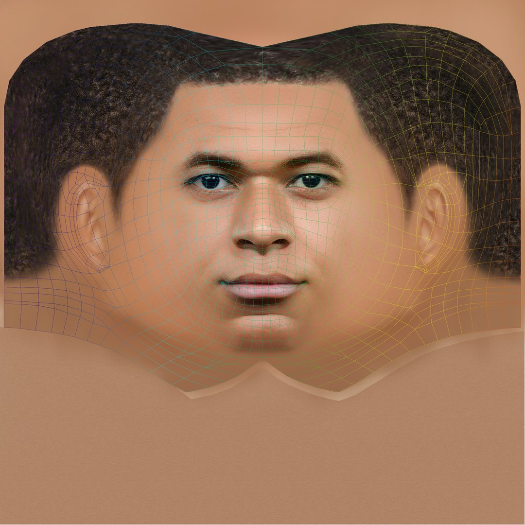 Kylian Mbappe HeadV2 - Low Poly Head For Game 3D - TurboSquid 2217968