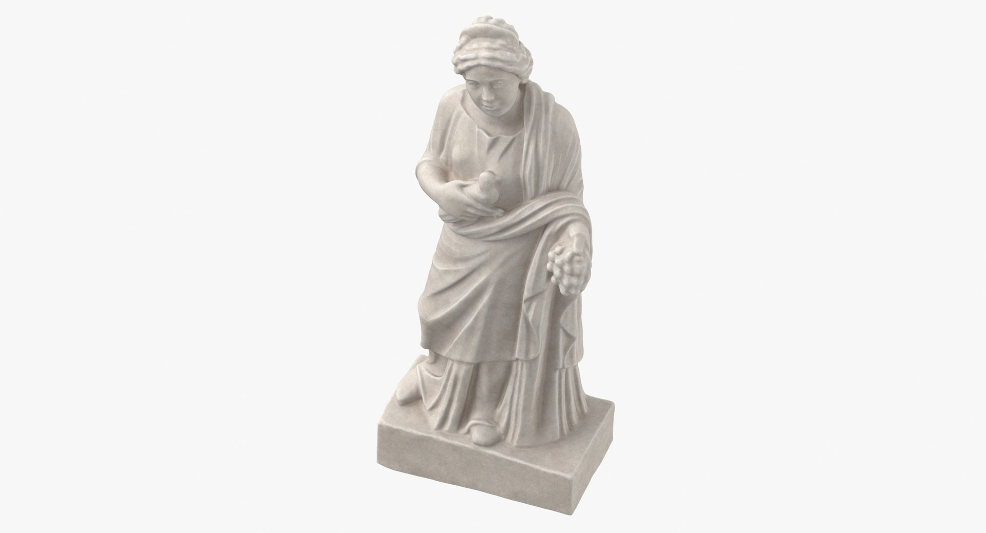 Roman Demeter Statue 3D Model - TurboSquid 2191952
