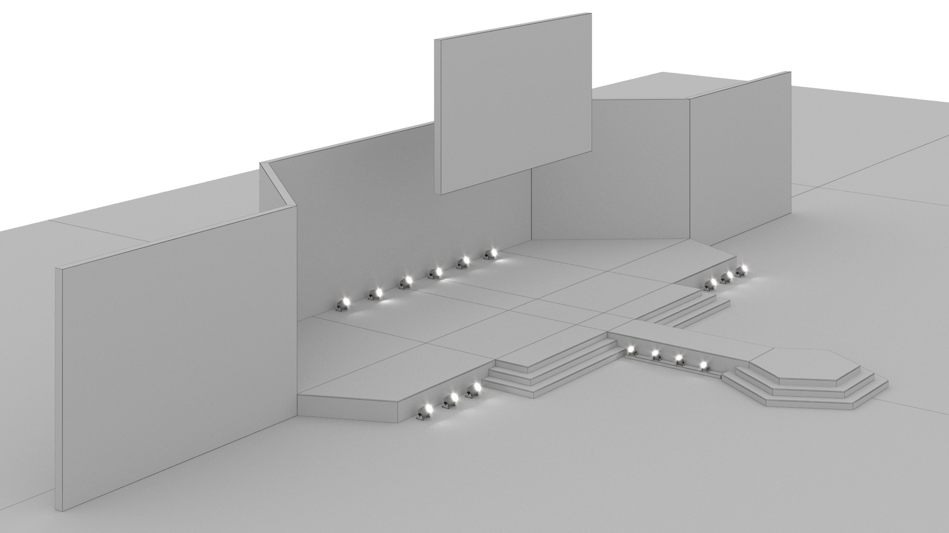 3D Event Stage 2 Model - TurboSquid 1964376