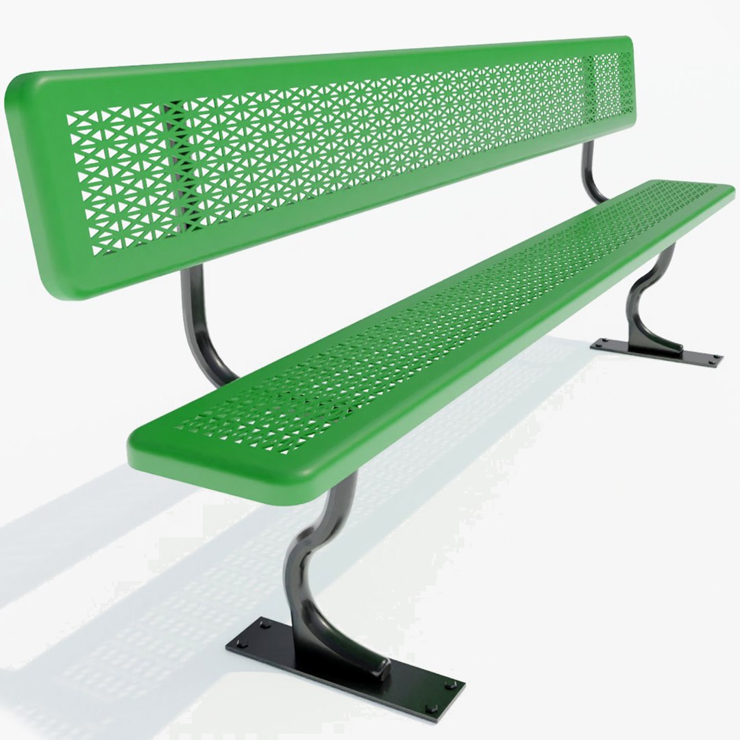 Park Bench Model - TurboSquid 1597966