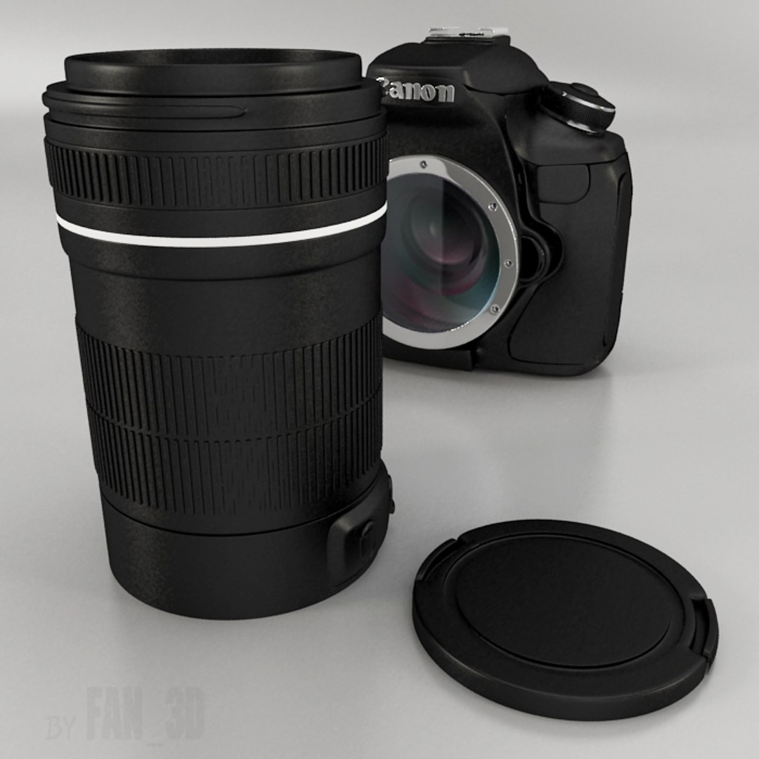 Canon Eos Camera 3d Model