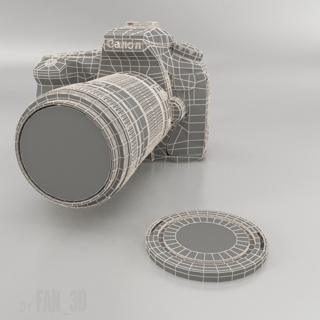 Canon Eos Camera 3d Model