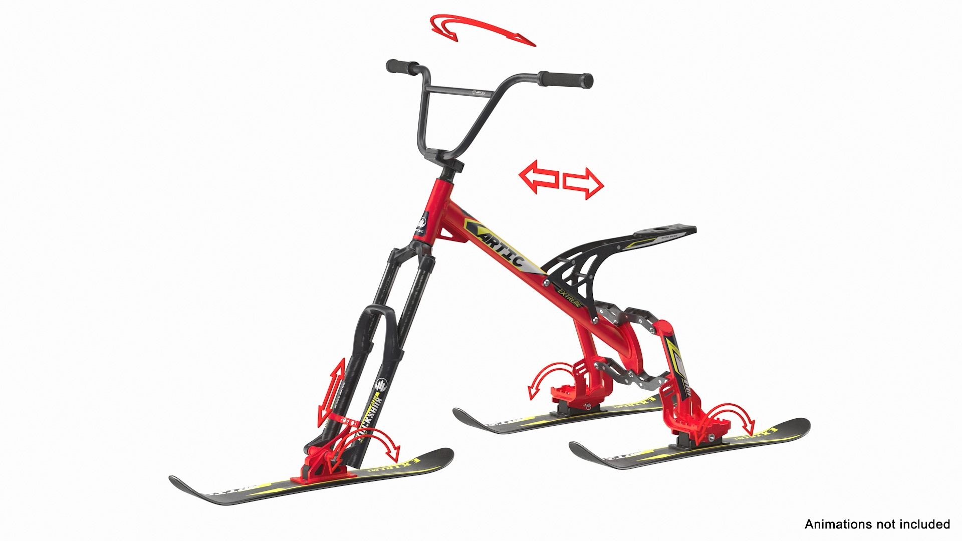 3D Snow Bike Artic Rigged Model - TurboSquid 1943465