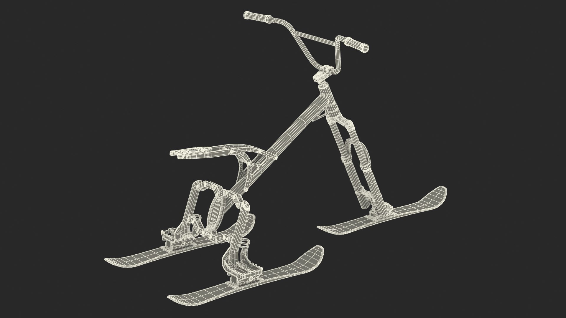 3D Snow Bike Artic Rigged Model - TurboSquid 1943465