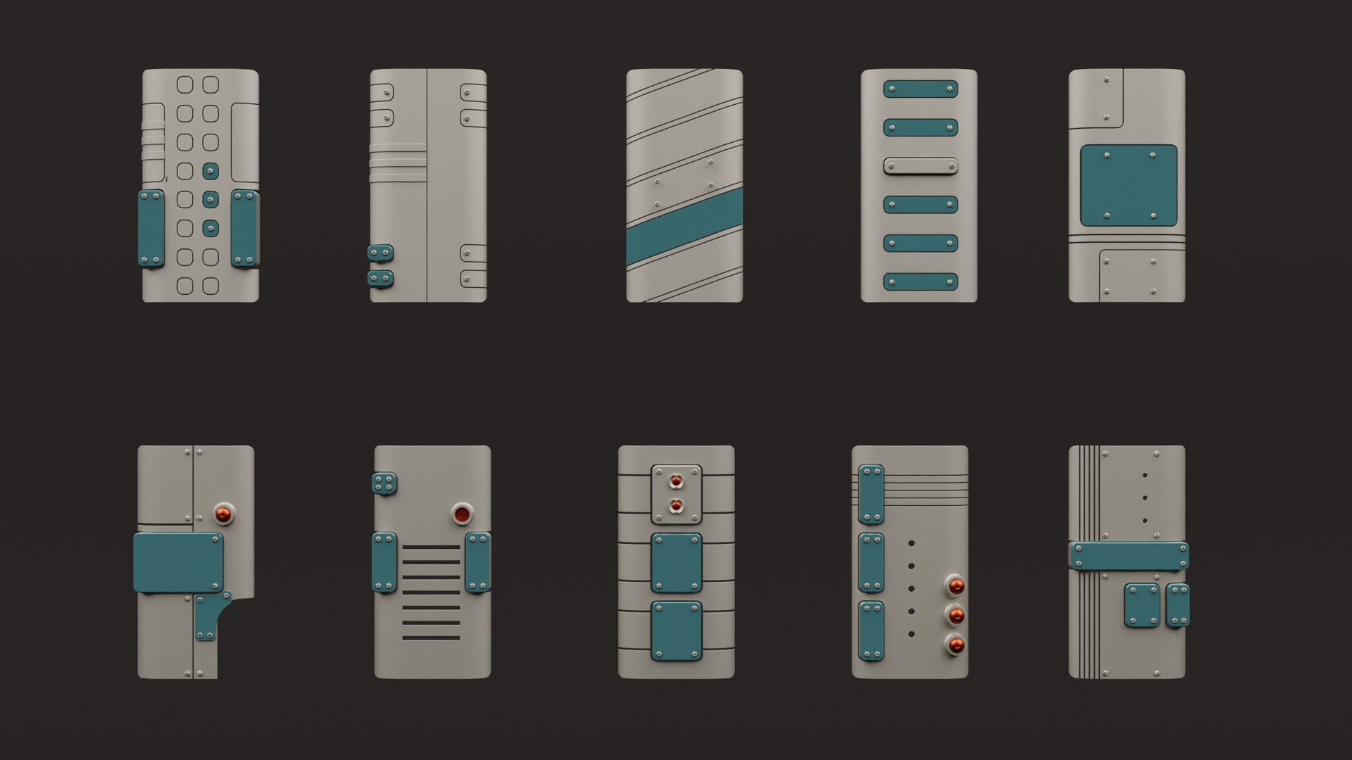 modelo 3d Techno Panels - TurboSquid 1981293