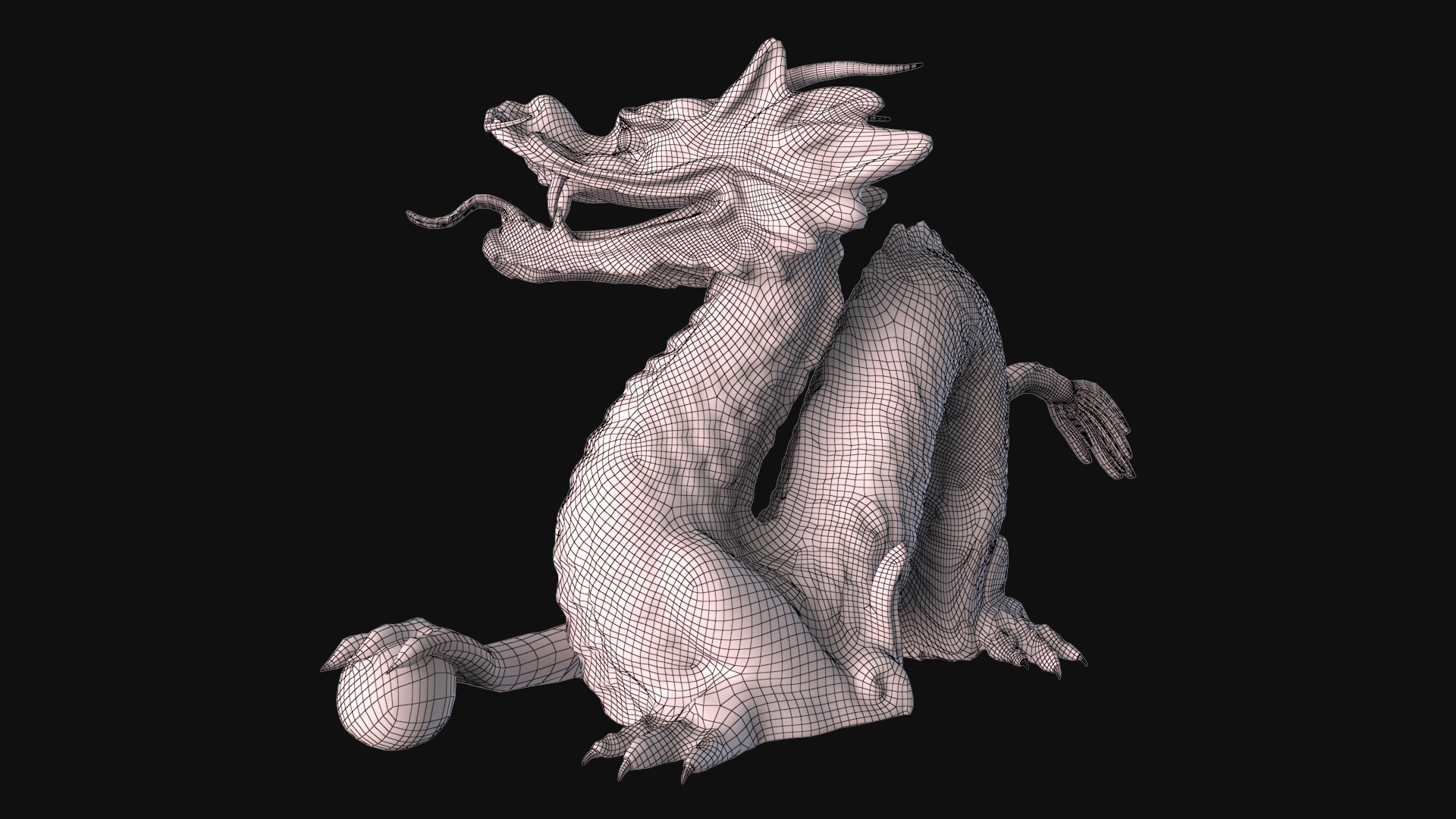 Rigged Dragon 3d Model