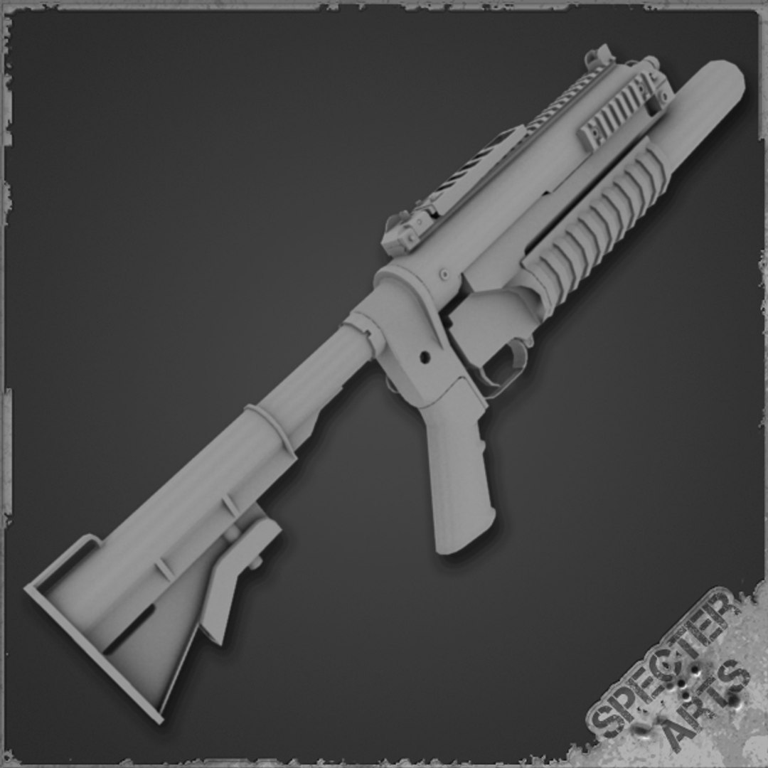 Special Standalone M203 Weapon 3d Model