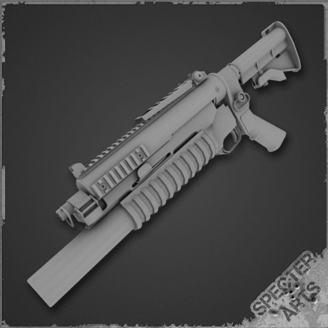 Special Standalone M203 Weapon 3d Model