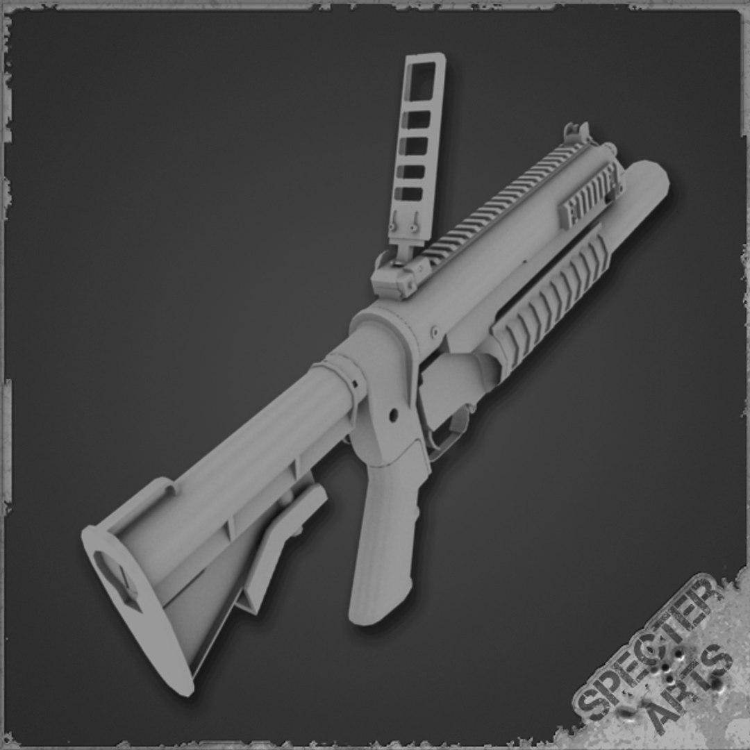 Special Standalone M203 Weapon 3d Model