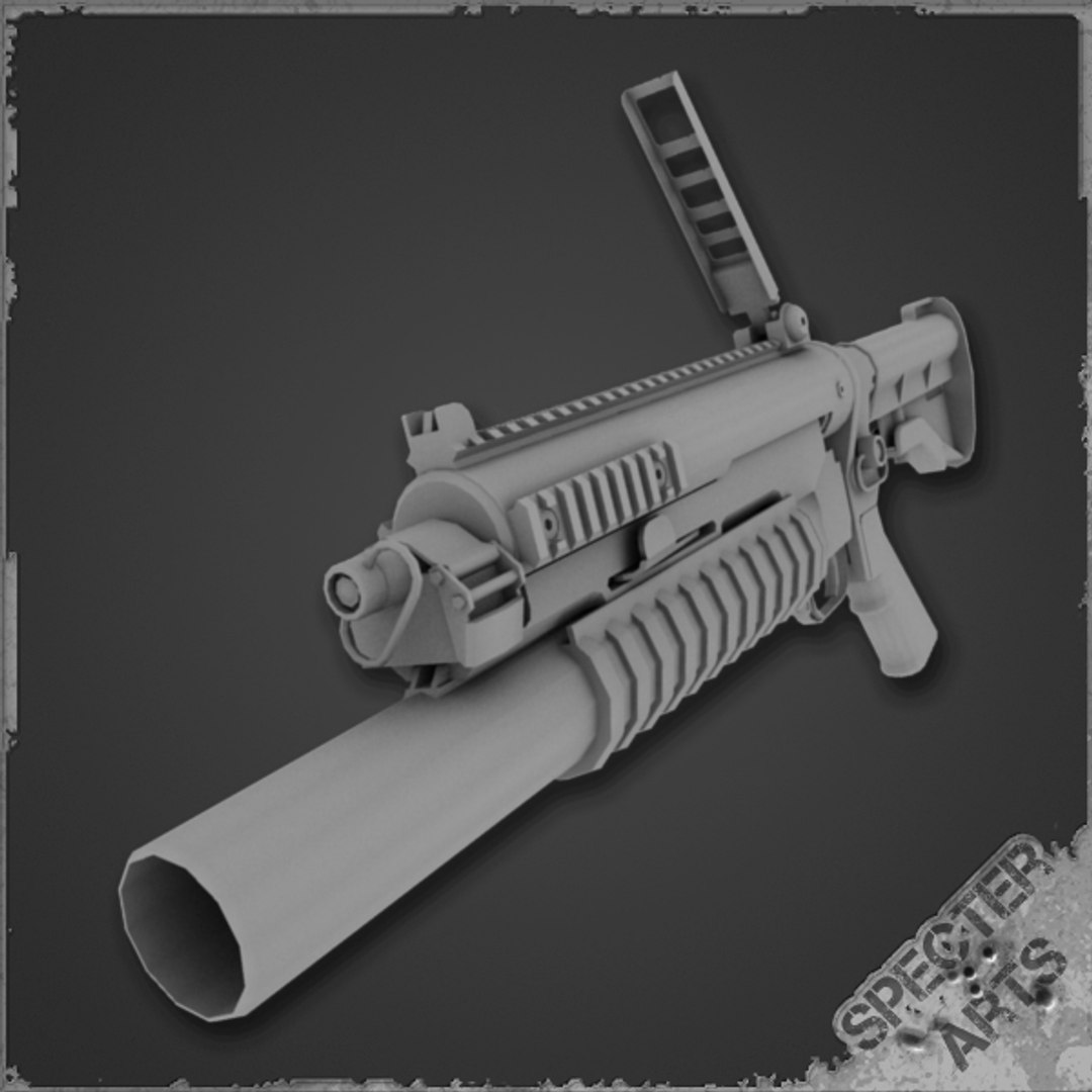 Special Standalone M203 Weapon 3d Model