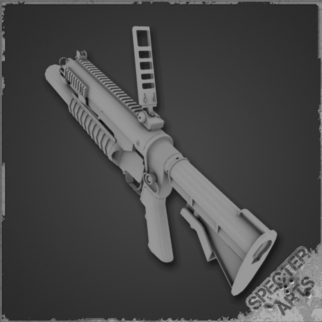 Special Standalone M203 Weapon 3d Model