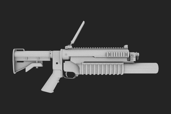 special standalone m203 weapon 3d model