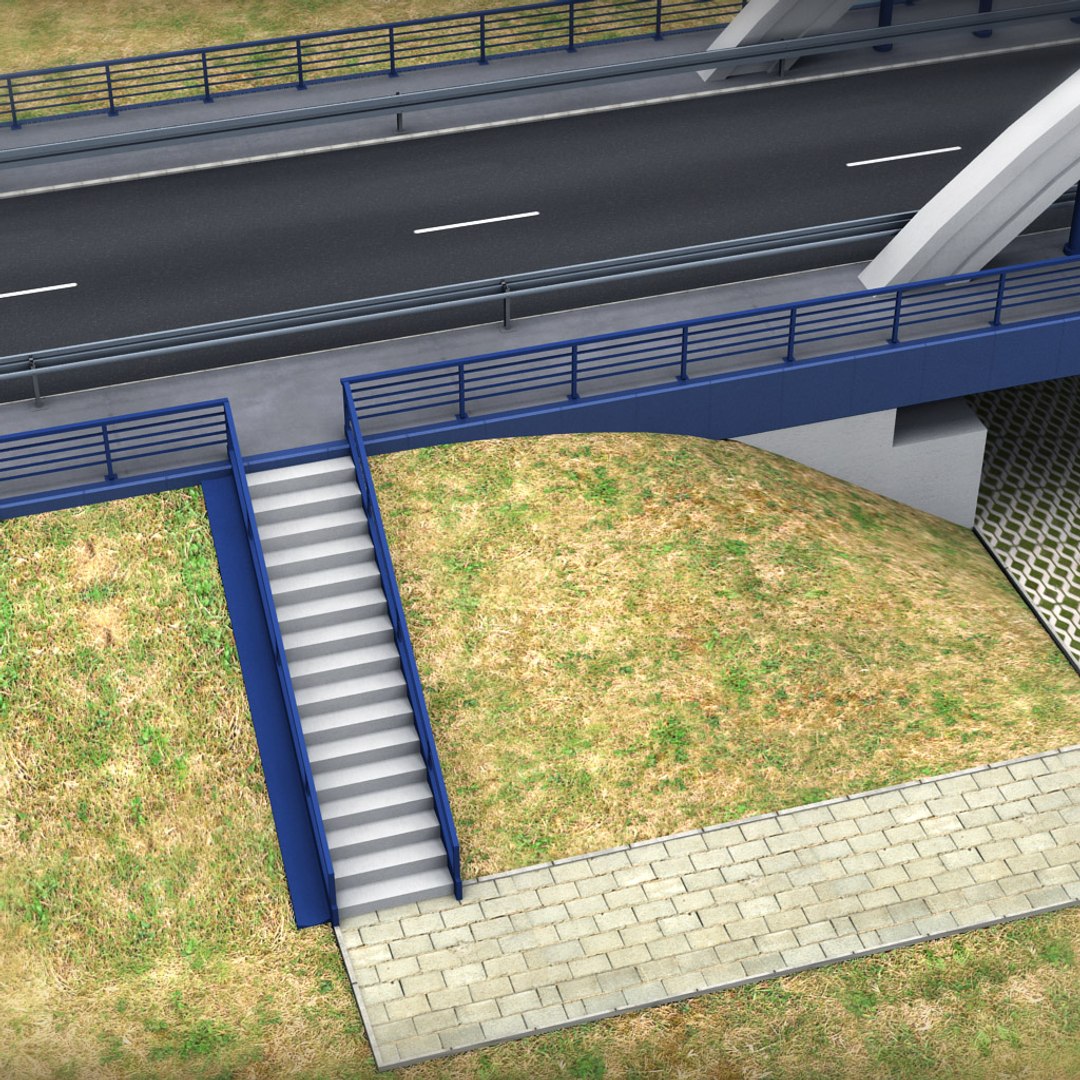 3d model of arch bridge