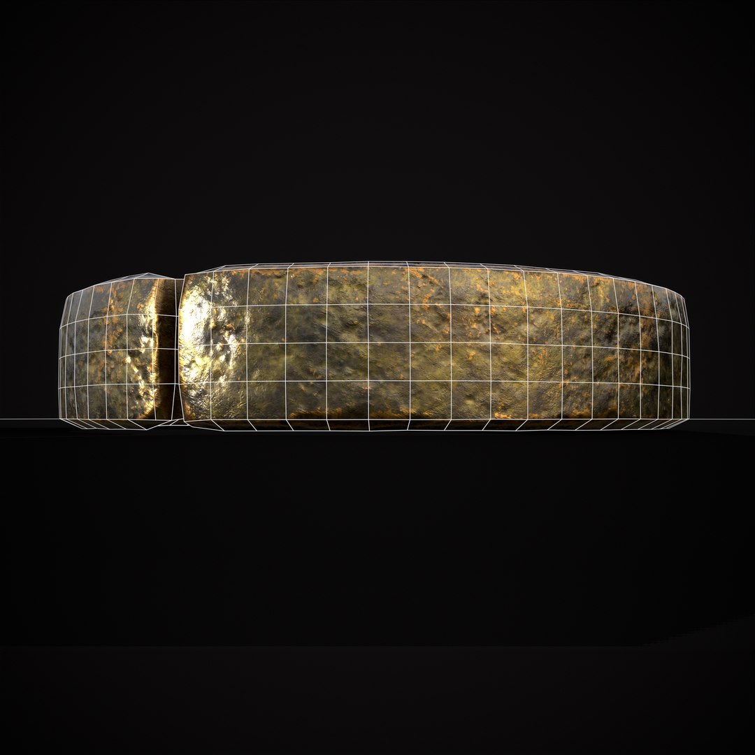 3D Gold Viking Rune Ring model - TurboSquid 2078285