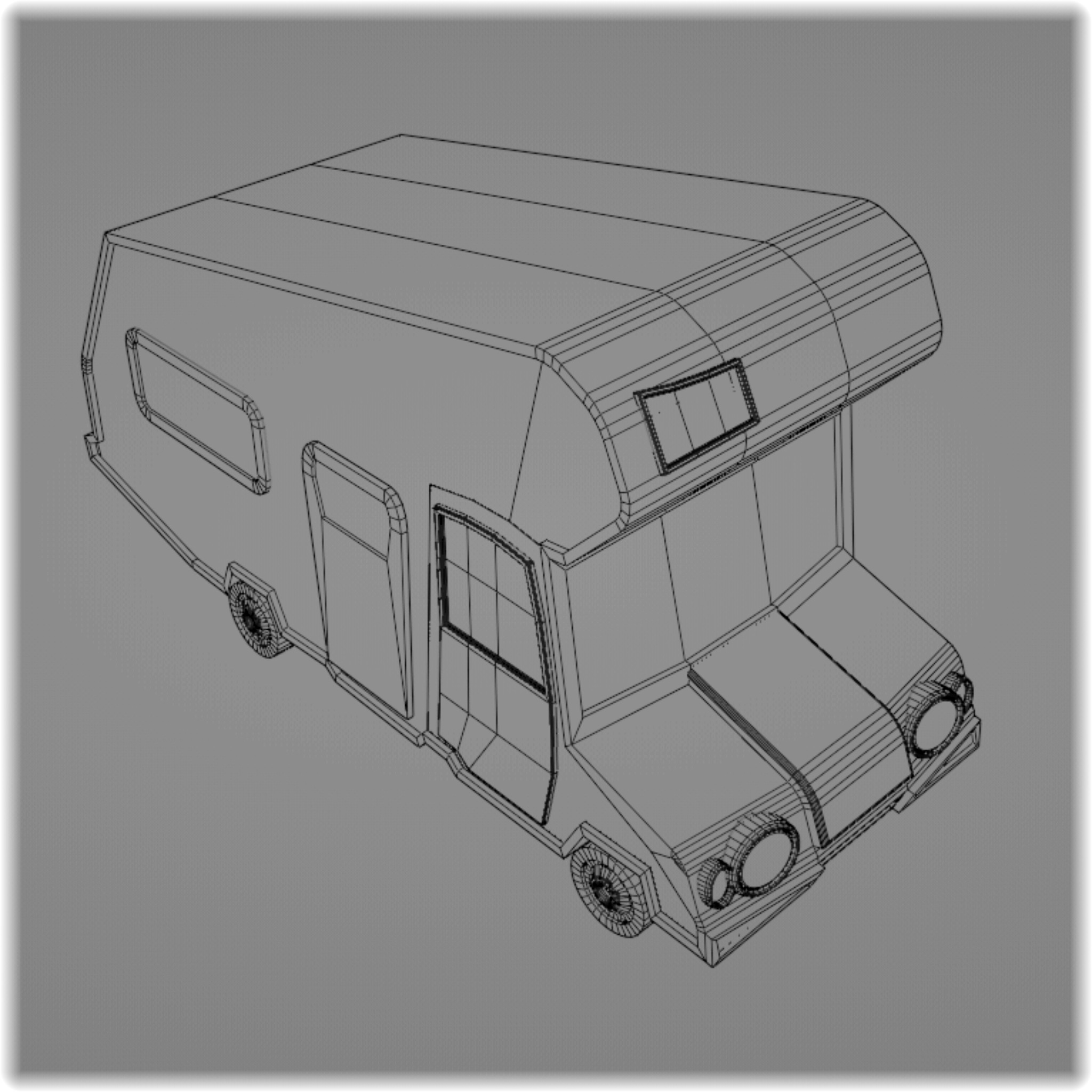 3D camper caravan roulotte 3D model - TurboSquid 2030394