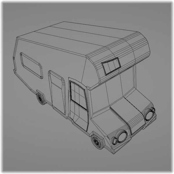 3D camper caravan roulotte 3D model - TurboSquid 2030394