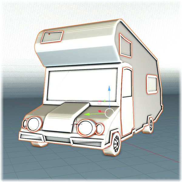 3D camper caravan roulotte 3D model - TurboSquid 2030394